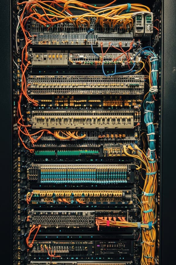 A Collection of Wires and Cables in a Rack, Suitable for Various ...