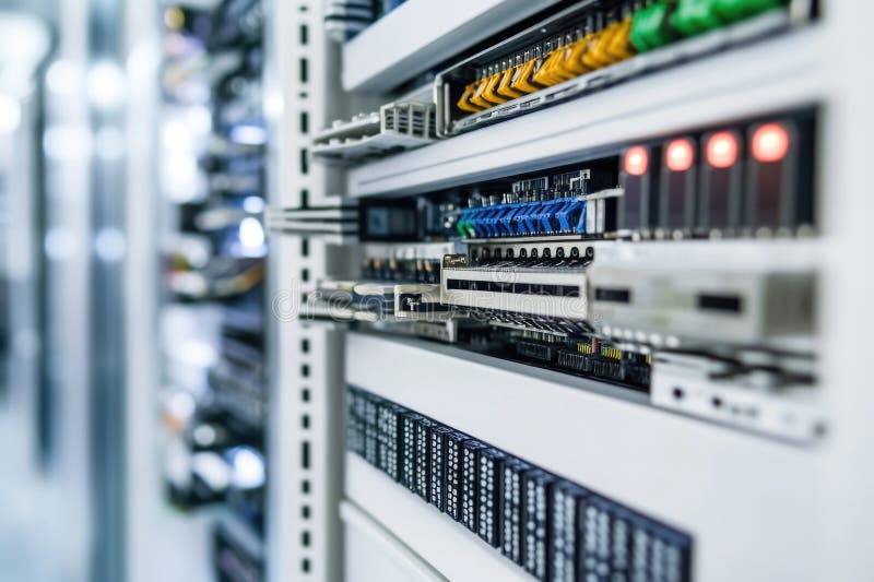 A Collection of Wires in a Rack Stored in a Room Stock Image - Image of ...