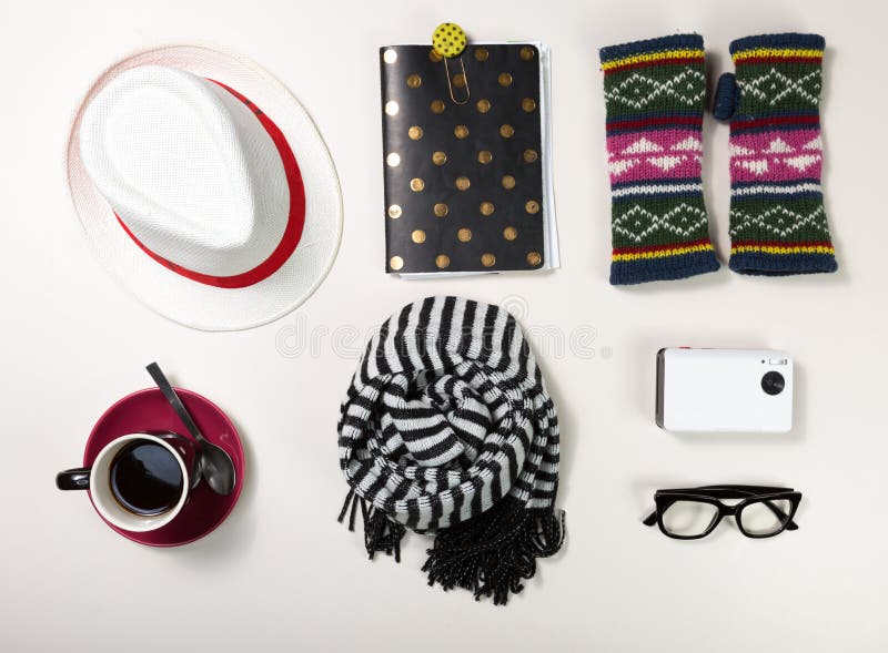 Collection of Woman Accessories Stock Image - Image of fashion ...