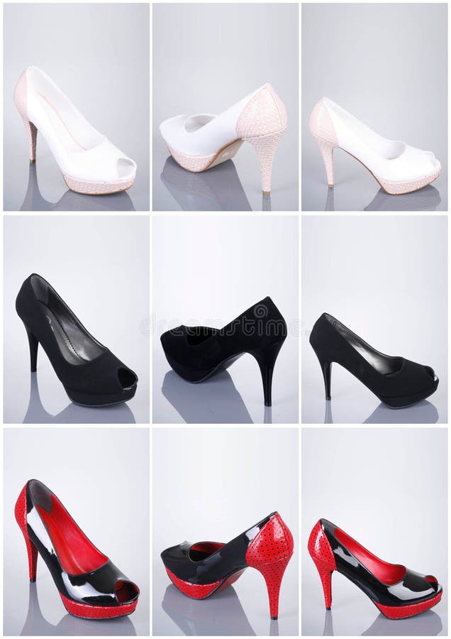 Collection of woman shoes stock photo. Image of choice - 43111172