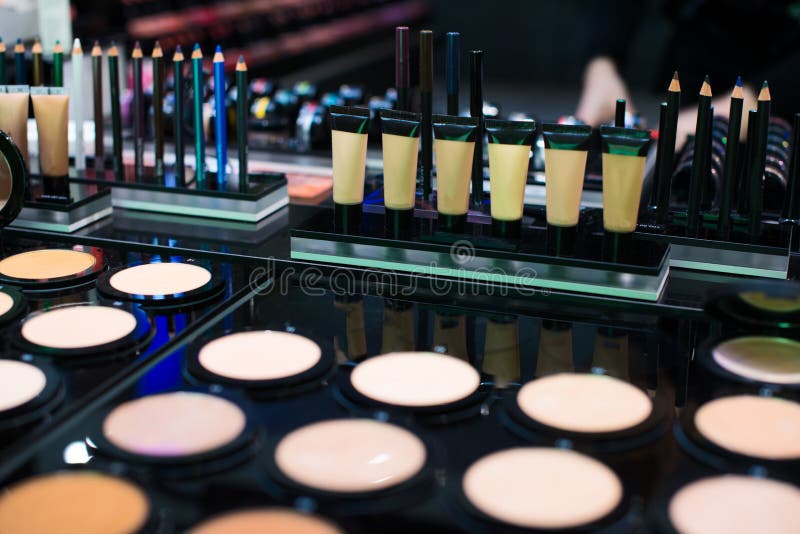 Collection of Women S Cosmetics Stock Image - Image of object, compact ...