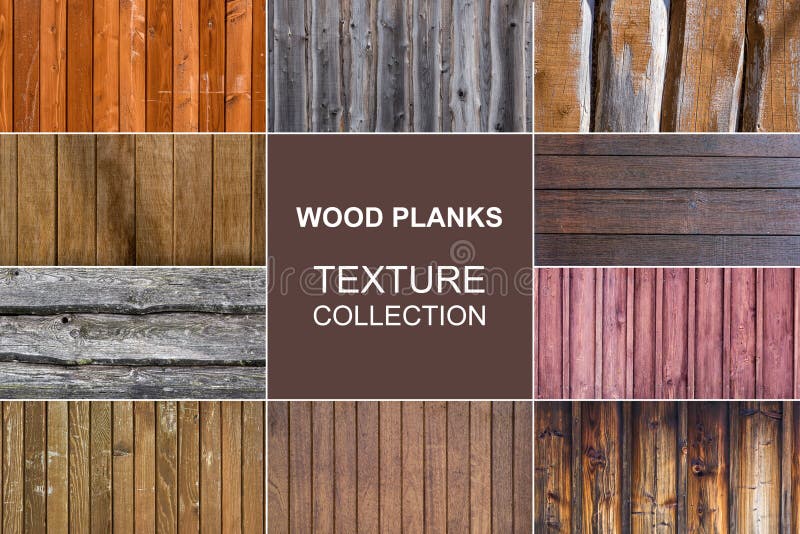 Collection of 10 Wood Texture Backgrounds Stock Photo - Image of ...
