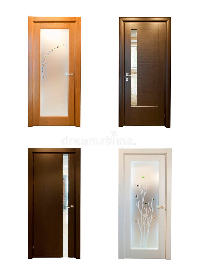 Collection of wooden doors stock photo. Image of color - 30562740