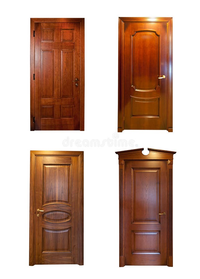 Collection of wooden doors stock photo. Image of color - 28095136