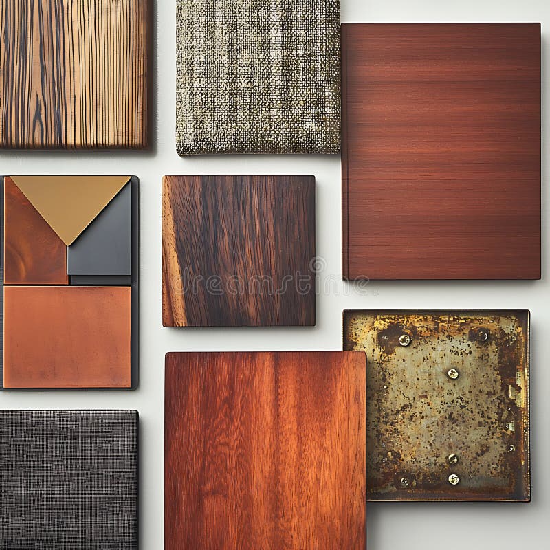 A Collection of Wooden and Metal Objects are Displayed in a Pattern ...