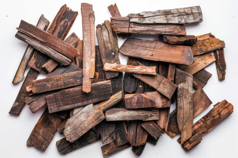 A Collection of Wooden Sticks Arranged on a Table Surface Stock Image ...
