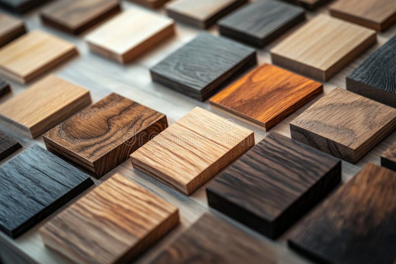 Beautiful Wooden Texture Samples Laid Out in an Artistic Manner. Each ...