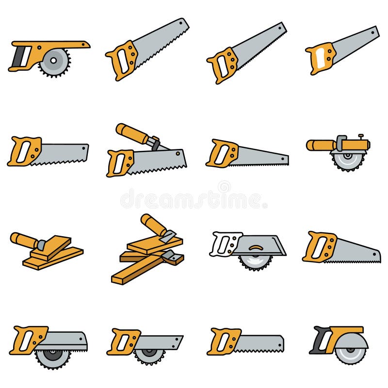 Woodworking Tool Icons Stock Illustrations – 1,434 Woodworking Tool ...