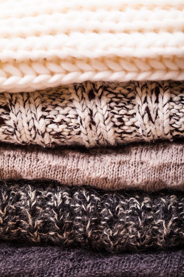 Collection of Woolen Clothes Stock Photo - Image of fashion, collection ...