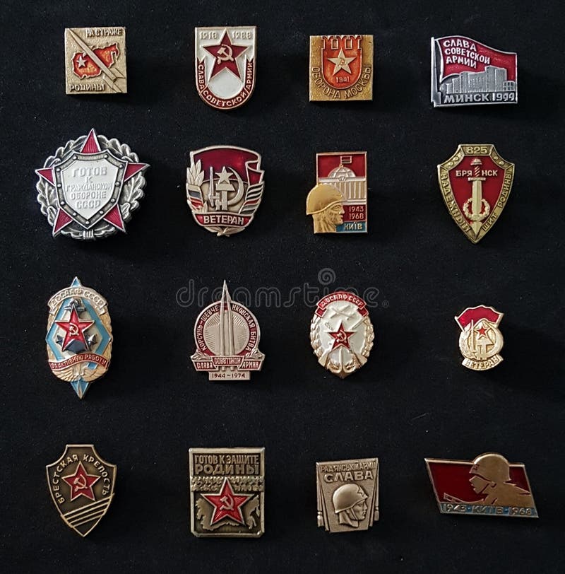 Collection of World War II Soviet Medals Editorial Photo - Image of ...
