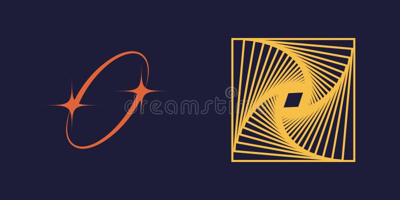 Collection of Y2K Elements. Extraordinary Graphic Assets. Templates for ...