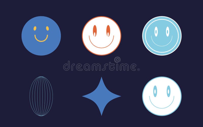 Collection of Y2K Elements. Large Set of Retro Objects for Design ...