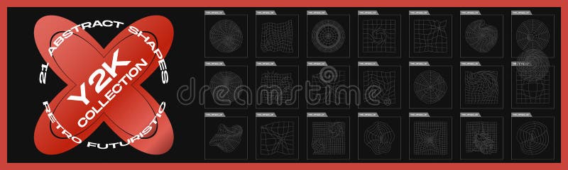 Collection of Y2K Elements. Large Set of Retro Objects for Design ...