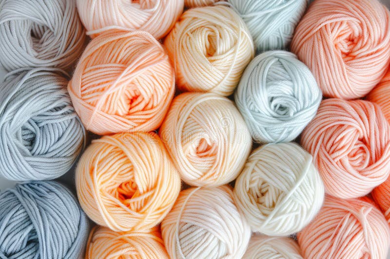 Stack of Yarn Balls stock illustration. Illustration of creative ...