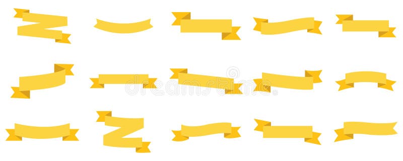 Vector Yellow Ribbon Banners Stock Illustrations – 4,604 Vector Yellow ...