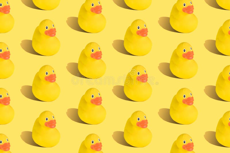 Collection of Yellow Rubber Ducks Texture Abstract Stock Illustration ...