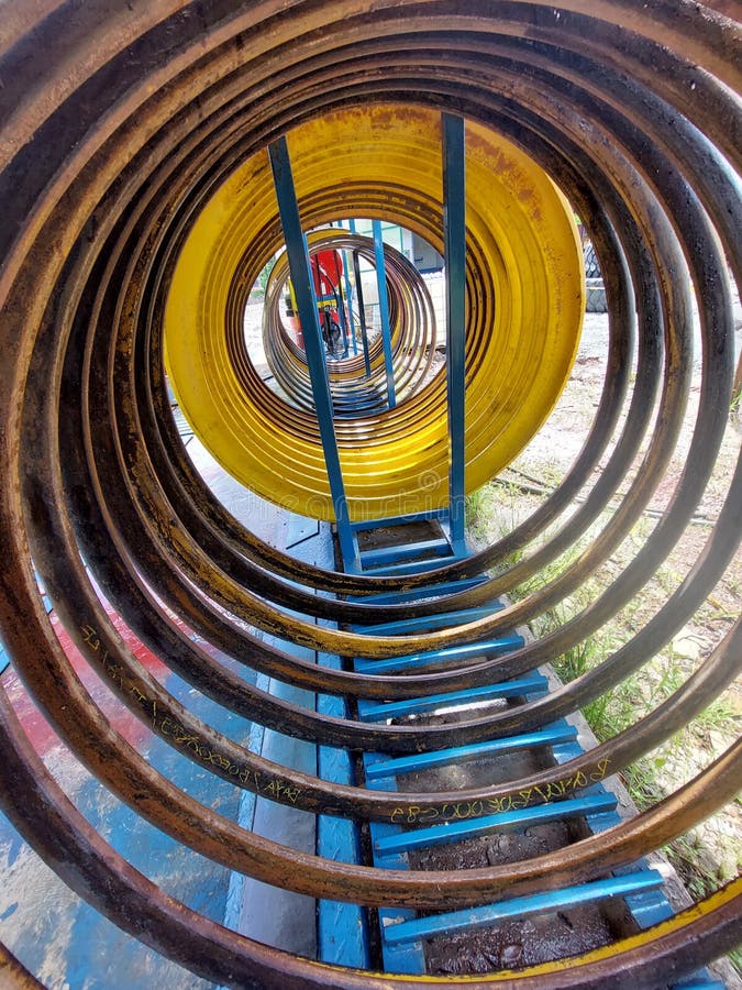 Collection of Yellow Scrap Iron Circles Stock Image - Image of scrap ...