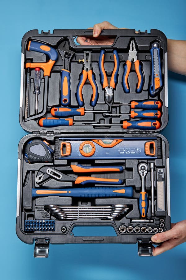 Collections of Different Sized Tools in Box Stock Photo - Image of ...