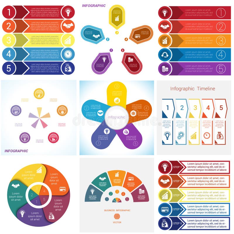 Collections of Infographics Flat Design Elements. Stock Vector ... Collections of Infographics Flat Design Elements. Stock Vector ...