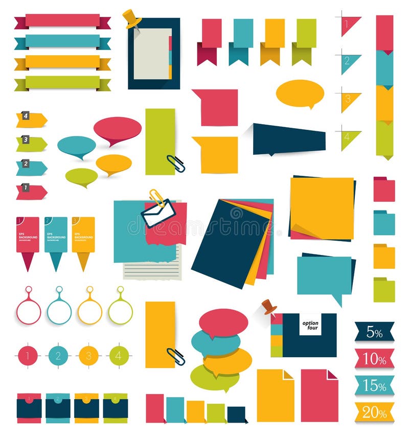 Big Collections of Infographics Flat Design Elements. Stock Vector ...