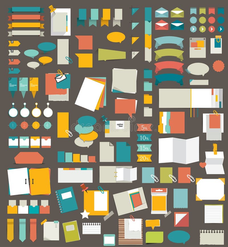 Collections of Infographics Flat Design Elements. Stock Vector ...