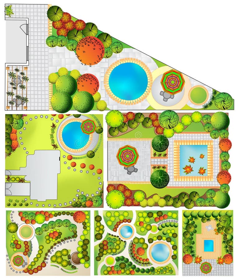 Landscape Plans Stock Illustrations – 442 Landscape Plans Stock ...