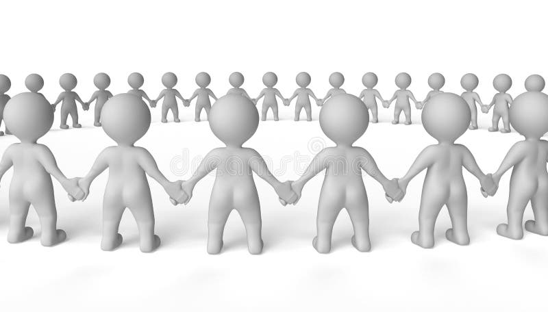 Collective stock illustration. Illustration of hands - 15023203