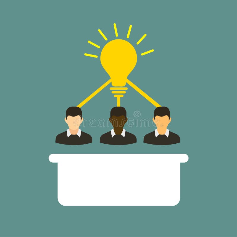 Collective Idea Icon, Vector Illustration Stock Vector - Illustration ...