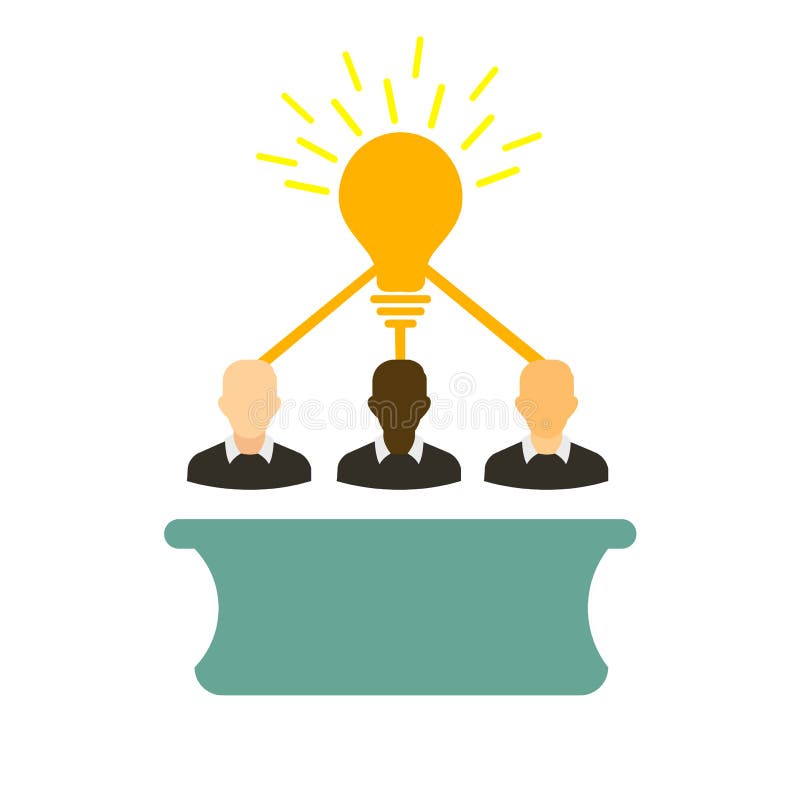 Collective Idea Icon, Vector Illustration Stock Vector - Illustration ...