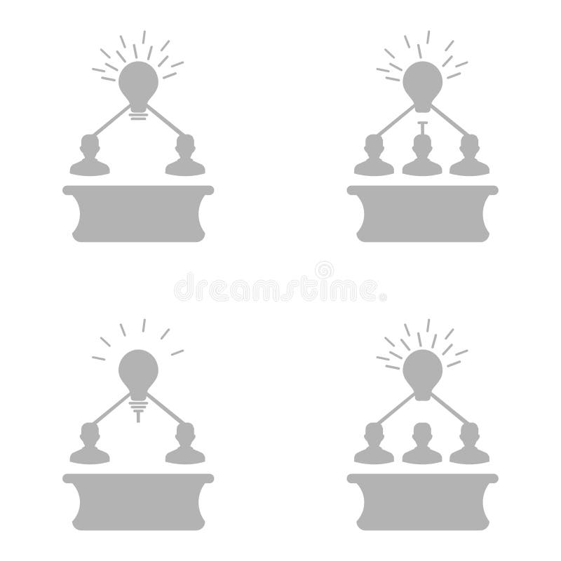 Collective Idea Icon, Vector Illustration Stock Vector - Illustration ...