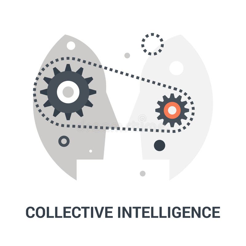 Collective Intelligence Icon Concept Stock Vector - Illustration of ...