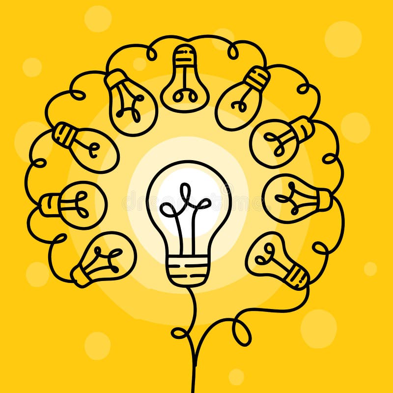 Collective Intelligence or Idea Concept Stock Vector - Illustration of ...