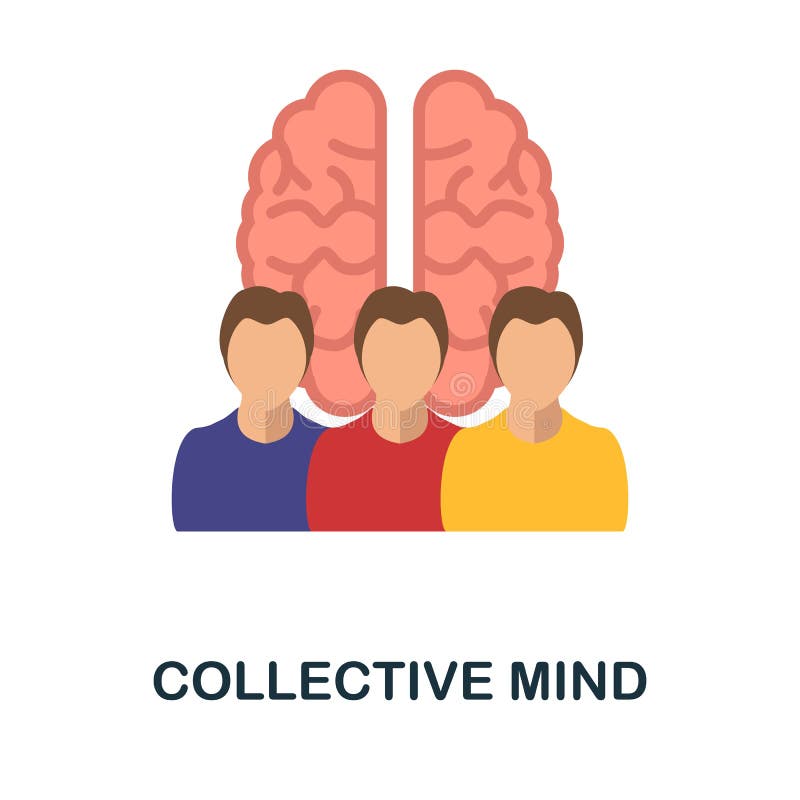 Collective Mind Isometric Icon Vector Illustration Stock Vector ...