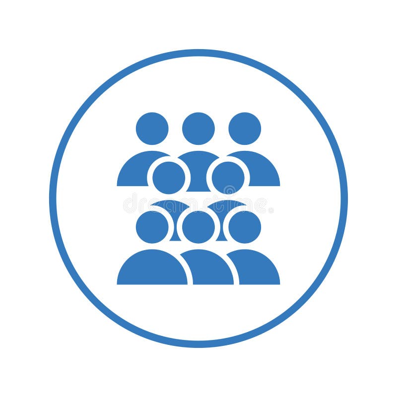 Collective, People, Team Icon. Blue Color Design Stock Vector ...