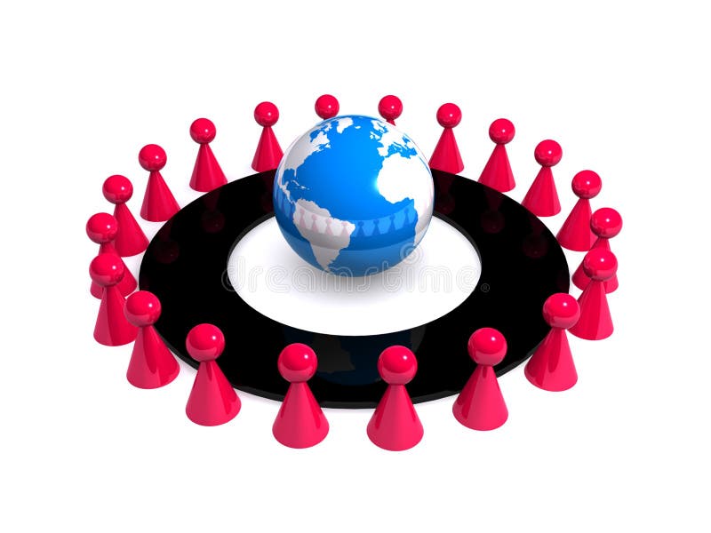 Collectivisme stock illustratie. Illustration of verbind - 6814507