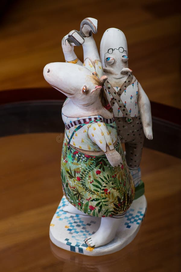 The Collector and His Hippos in a Private Collection Stock Photo ...