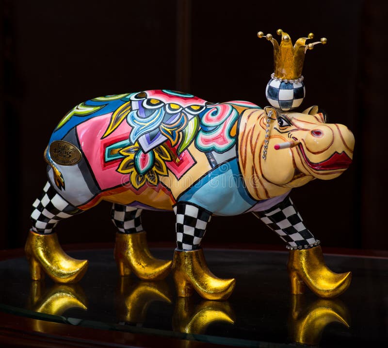 The Collector and His Hippos in a Private Collection Stock Photo ...