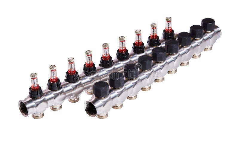 Collector, Manifold, Heating System for Underfloor Heating Isolated ...