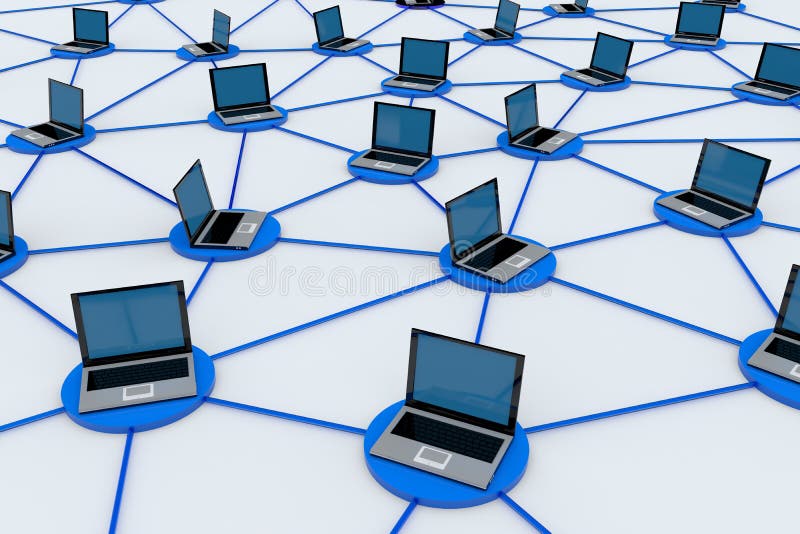 Collegamenti di rete illustrazione di stock. Illustrazione di rete ...