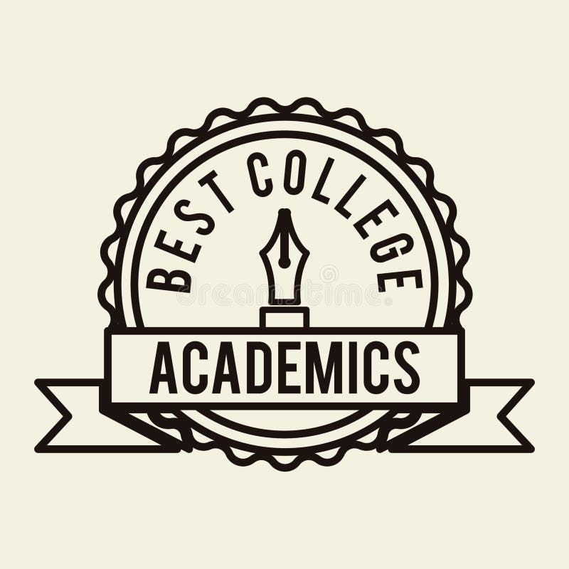 College Academics Logo Element. Vector Illustration Decorative Design ...