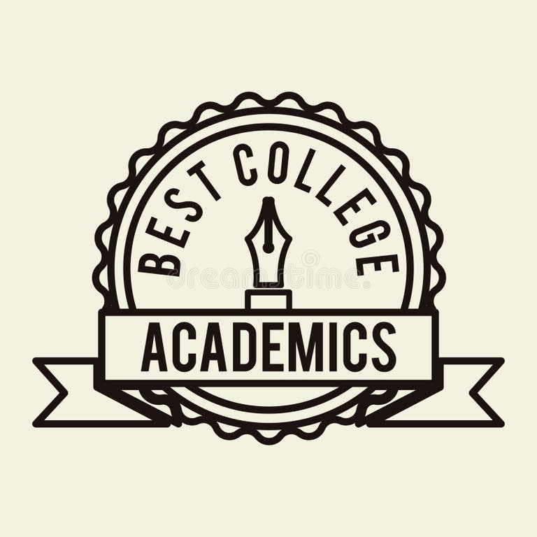 College Academics Logo Element. Vector Illustration Decorative Design ...