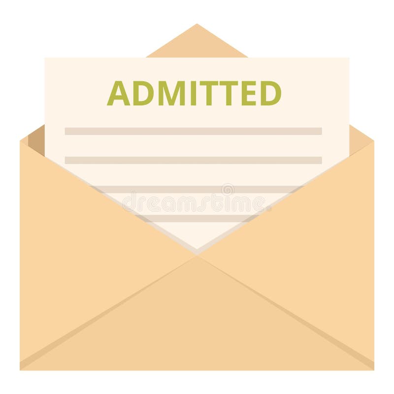 College Acceptance Letter Concept Illustration Stock Vector ...