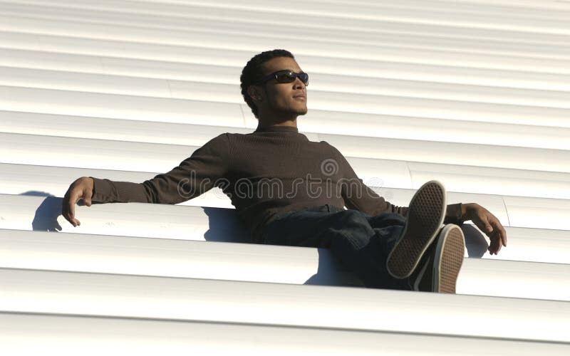 College Age African-American Male Stock Photo - Image of student ...