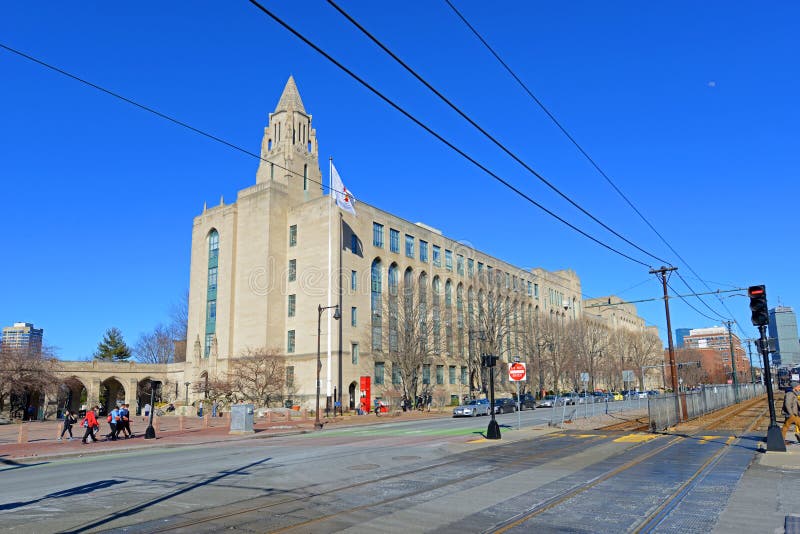 The Boston University Bridge and Charles River at Boston University, in ...