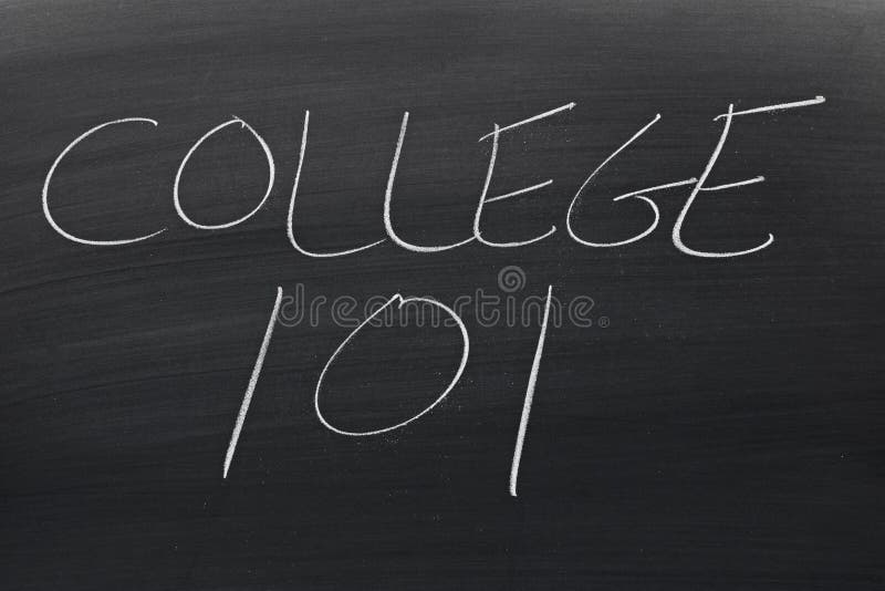 College 101 on a Blackboard Stock Image - Image of sorority ...
