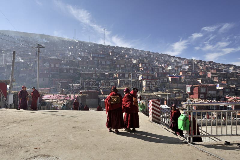 College of Buddhism and Monks Editorial Photo - Image of house ...