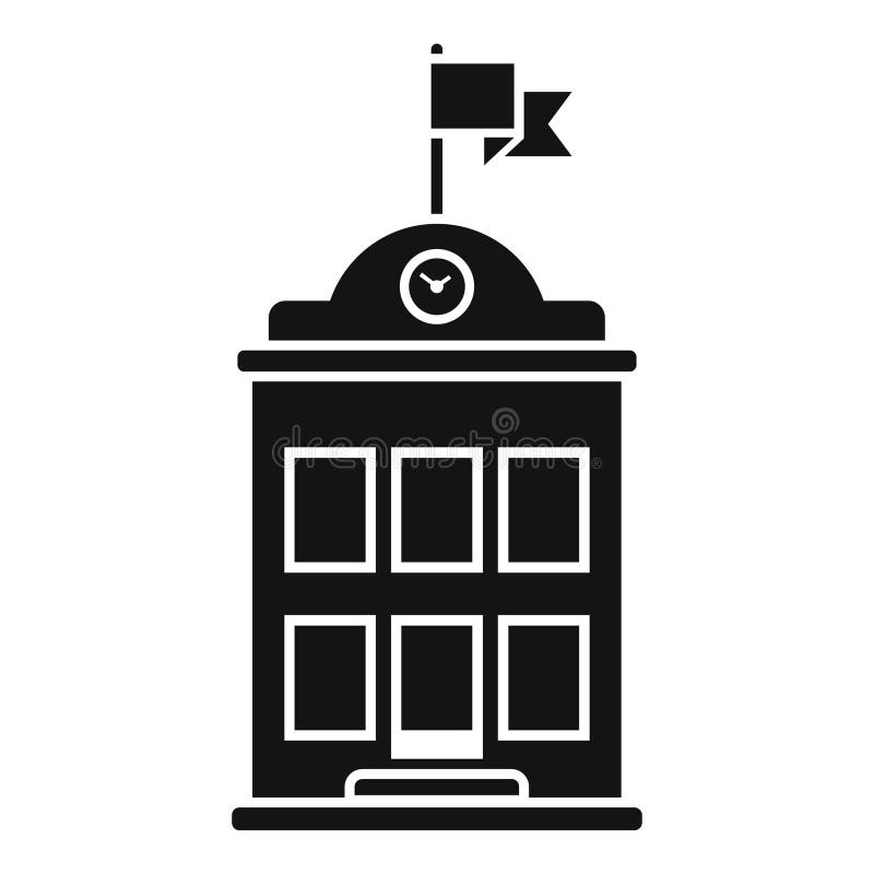 College Building Icon Simple Vector. University Study Stock Vector ...