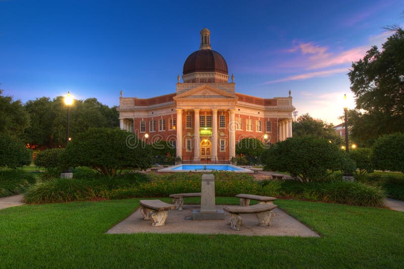 College Campus stock photo. Image of night, american - 27593118