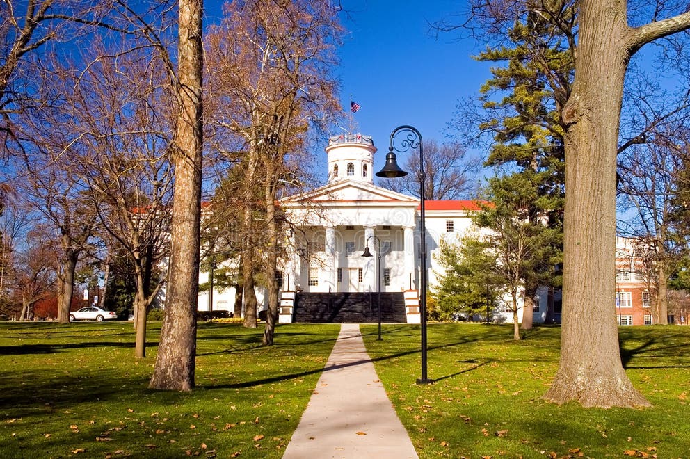 College Campus in Fall stock photo. Image of bachelors - 1569030