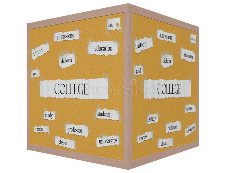 Education Word Cloud Concept On A Blackboard Stock Illustration ...